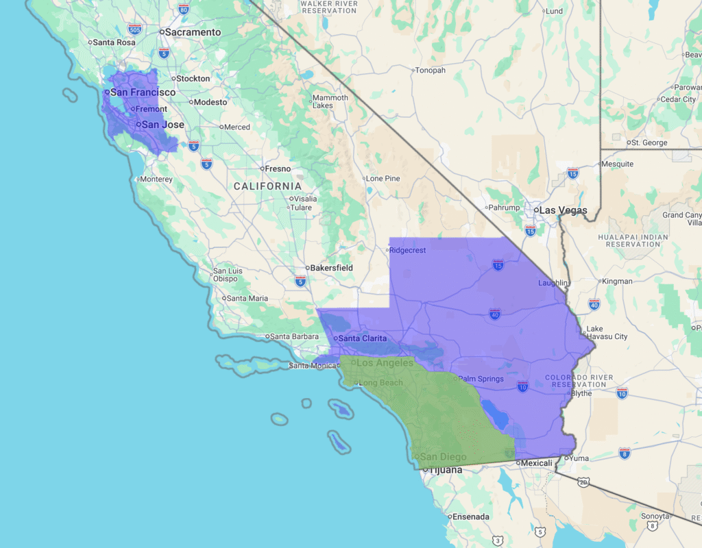 Service Areas: Certified Environmental Testing in San Diego, Orange ...